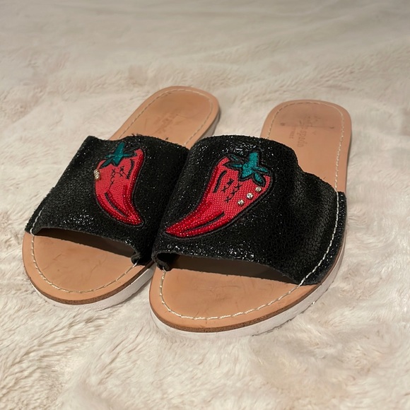 kate spade | Shoes | Kate Spade Chili Pepper Sandal Slides 6m Only Worn ...